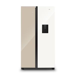 Geleira 508l 2 Portas Wd Khaki White Glass A+ Ar Fresco Filtro Hisense
